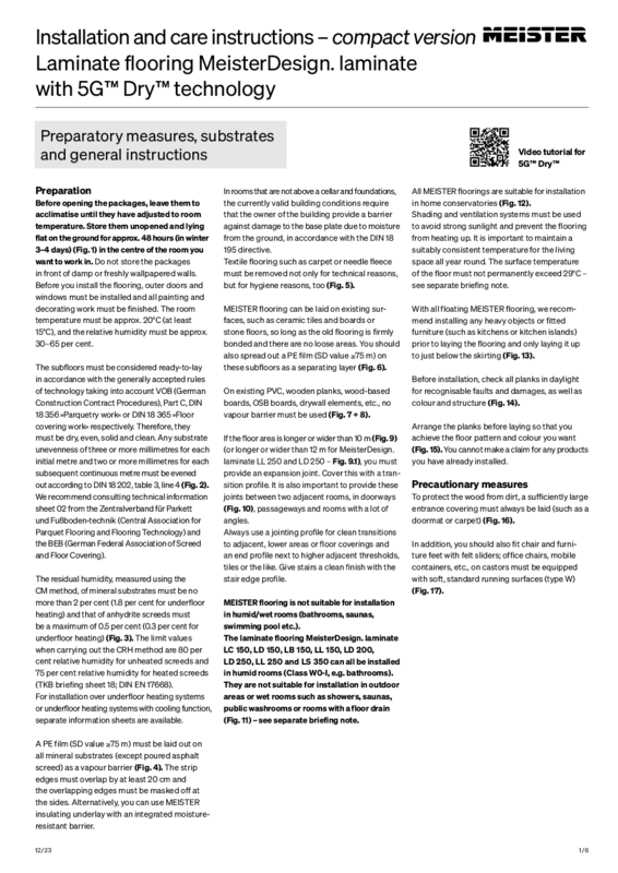 Laminate flooring Toffee oak 07142 MEISTER